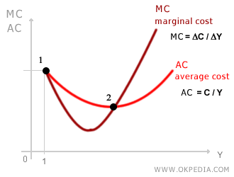 Diferencia entre costo medio y costo marginal - Okpedia